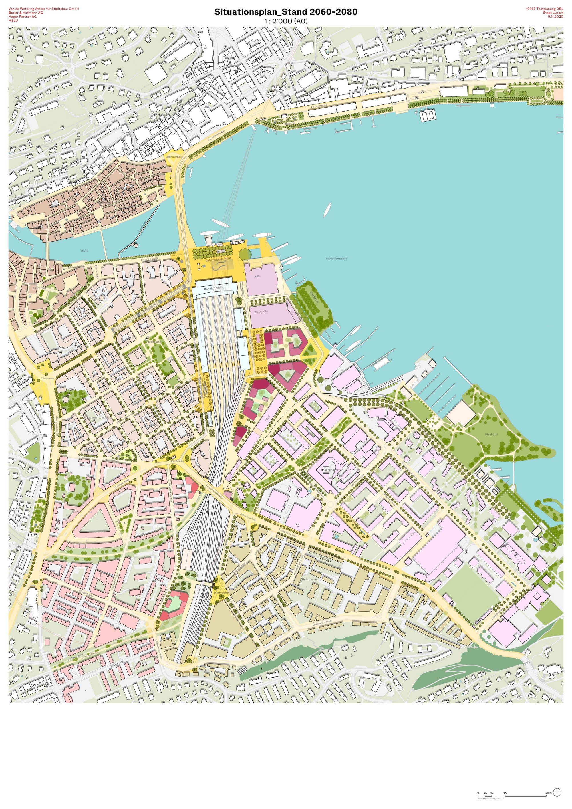 Lucerne through station test planning: Development of the station area 2040