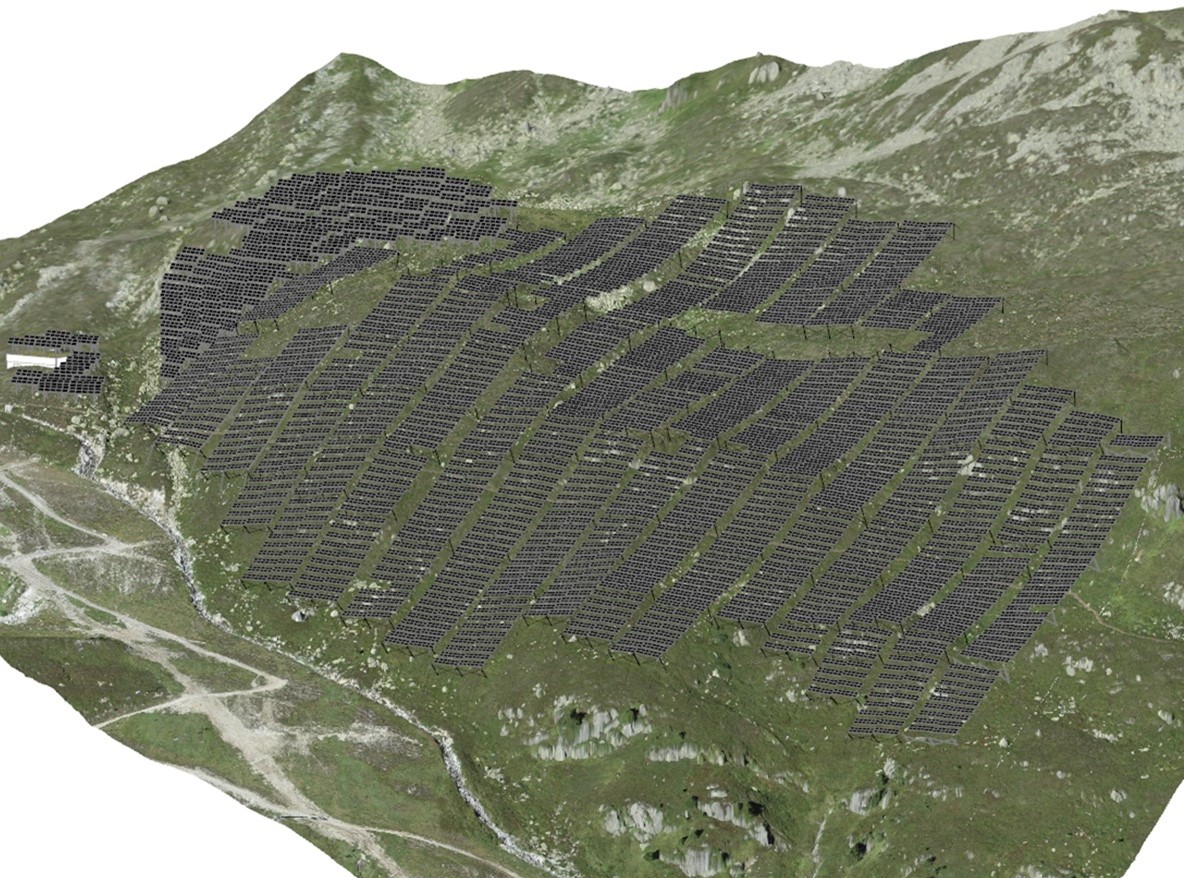 Overall management of the Ovra Solara Magriel alpine PV system